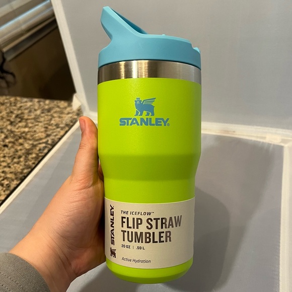 Stanley | Kitchen | New Stanley The Ice Flow 2 Oz Flip Top Tumbler Neon ...